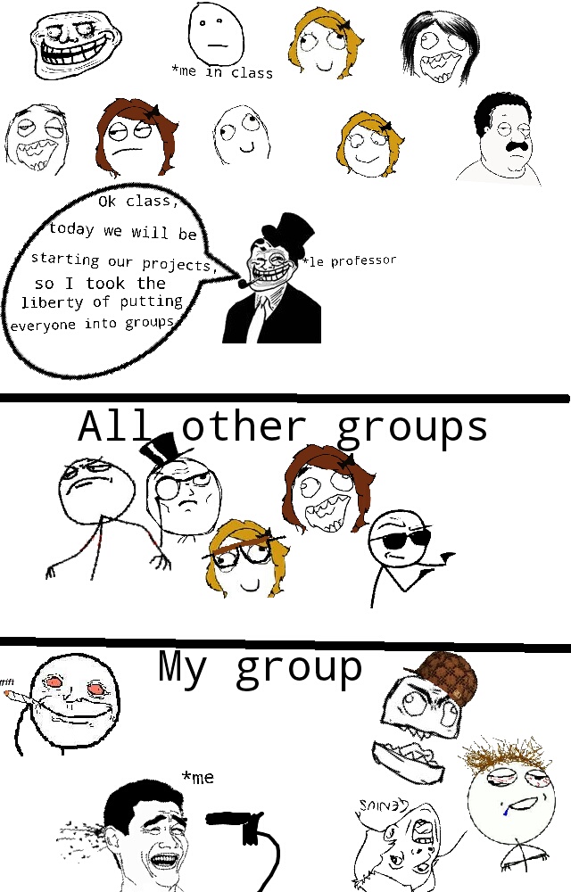 groups suck - Meme by hinata :) Memedroid