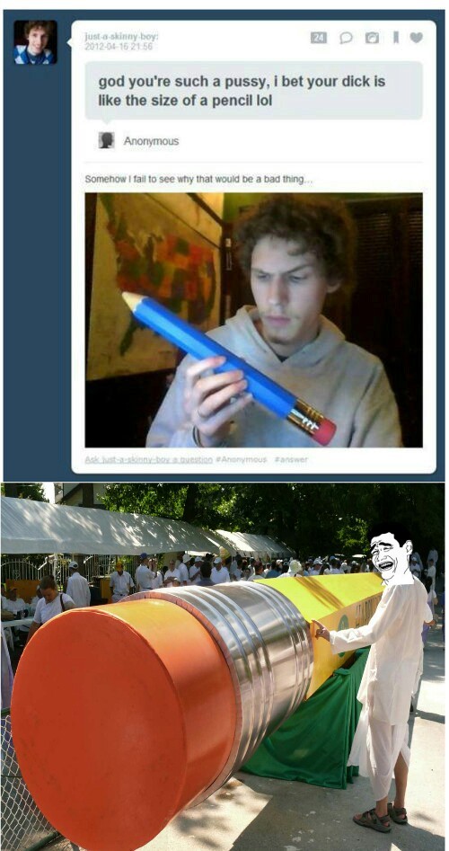 pencil sized penis - Meme by lakestar :) Memedroid