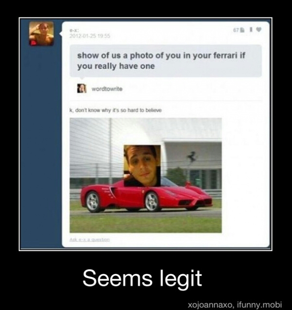 i HAVE Ferrari too - Meme by Assault1223 :) Memedroid