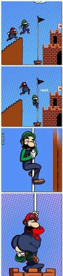 pobre mario verde xD (luigui) - Meme subido por maxiburgos123 :) Memedroid