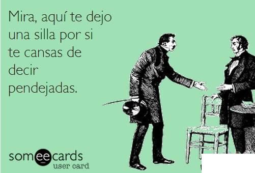 Una silla - Meme subido por vmbarahona :) Memedroid