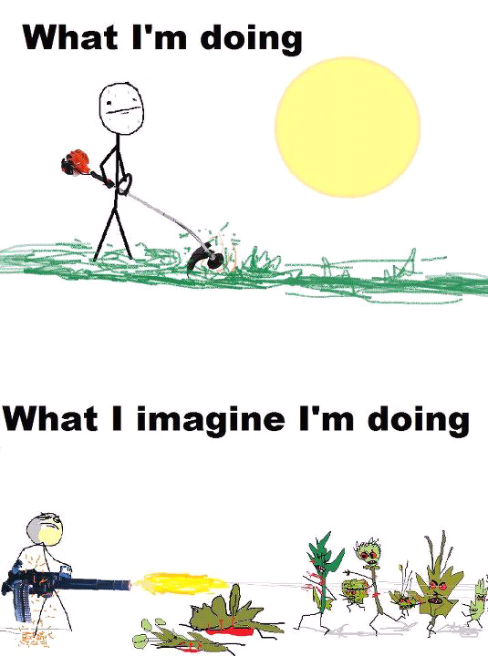 wacking the weeds - Meme by 9gag_isgay :) Memedroid