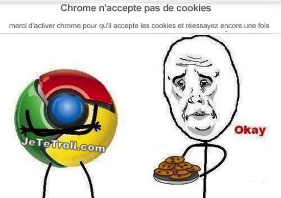 chrome et les cookies - Meme subido por latruff :) Memedroid