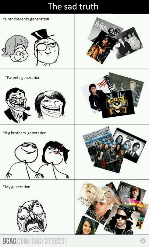 This generations music sucks - Meme by MichaelJacksonFan :) Memedroid