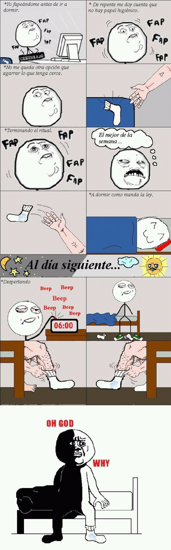 fap sobre calceta - Meme subido por cartmanjarocho :) Memedroid