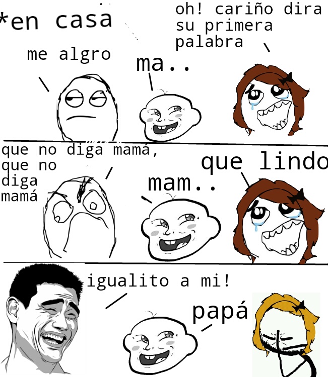 primeras palabras - Meme subido por Gabriel6102000 :) Memedroid