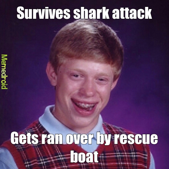 Survives shark attack - Meme by k.spargo :) Memedroid