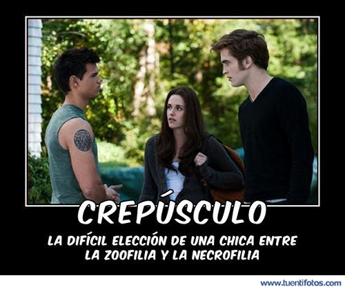 crepúsculo - Meme subido por Saurom :) Memedroid