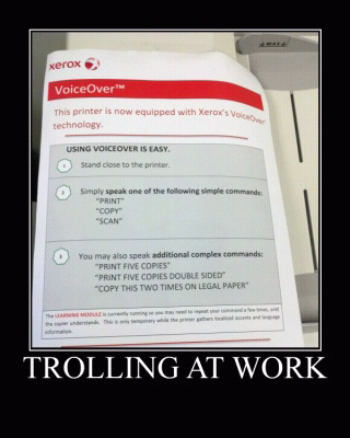 trolling at work - Meme by tampella :) Memedroid