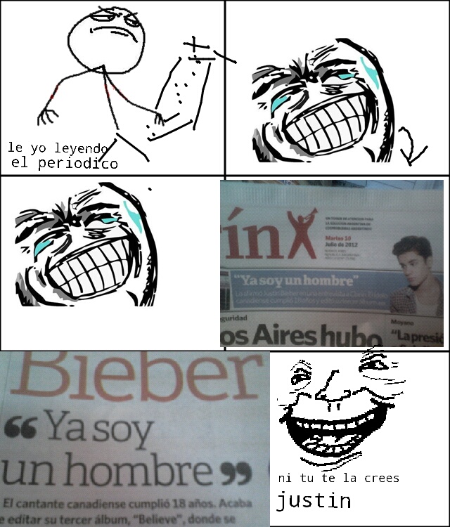 ni tu te la crees justin - Meme subido por ngt :) Memedroid