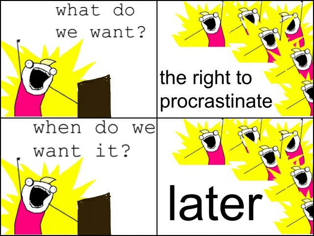 procrastinators unite! Tomorrow. - Meme by GothGirl :) Memedroid