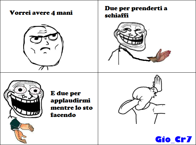 4 mani - Meme by Gio_Cr7 :) Memedroid