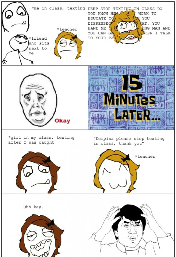 Texting in class - Meme by Explosionz :) Memedroid