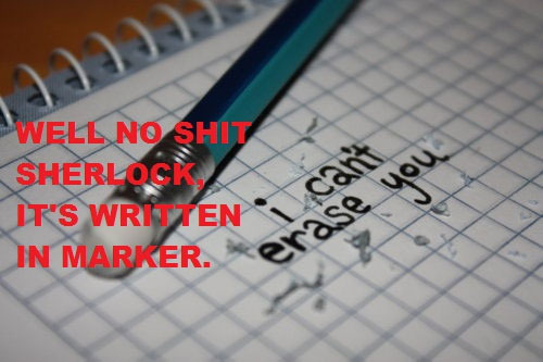 These overly girly written on pictures get a lot better after someone ...