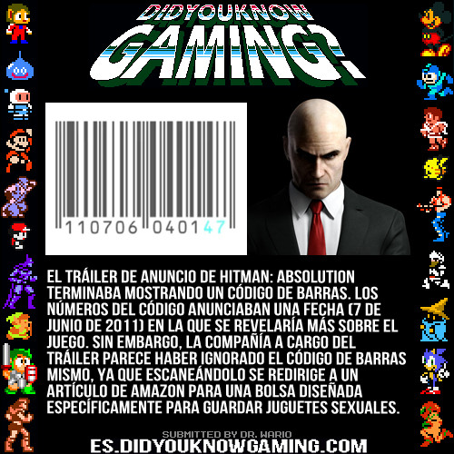 hitman vendiendo sus productos por su codigo de barra - Meme subido por ...