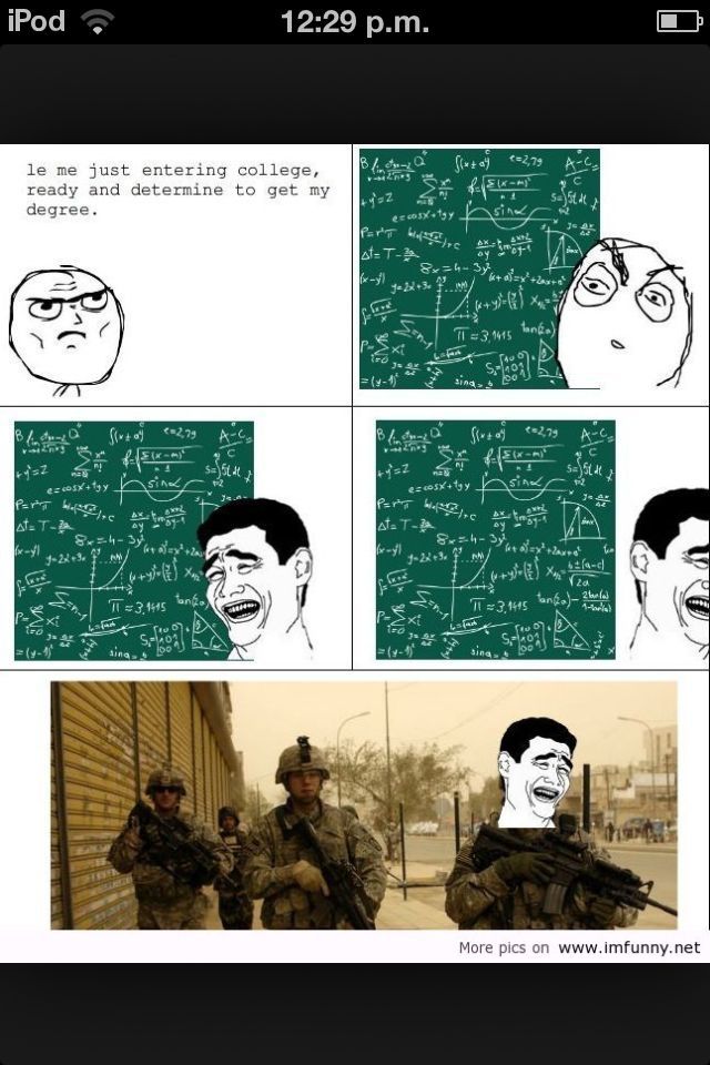 Fuck math, I'll join the army - Meme subido por Ultrapowertwins11 ...