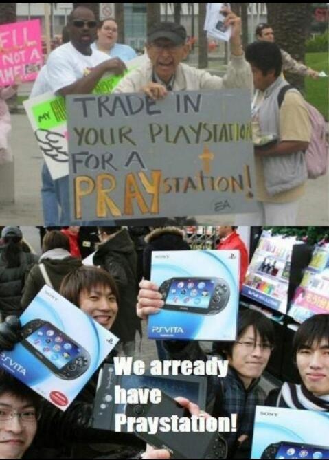 PrayStation -_- - Meme by Wolf_the_Villain :) Memedroid