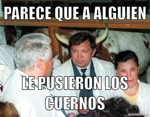 Cuernos... Muy literal - Meme subido por pfrb :) Memedroid