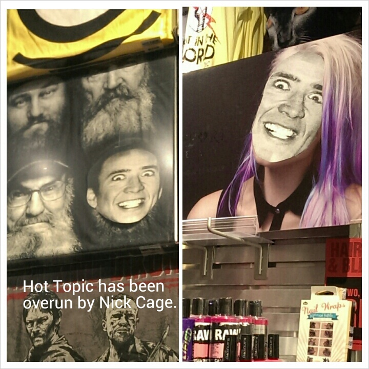 Nick Cage is a Hot Topic - Meme by MogoTheGreat :) Memedroid