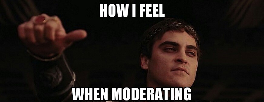 Gladiator moderating - Meme by nicholassimo :) Memedroid