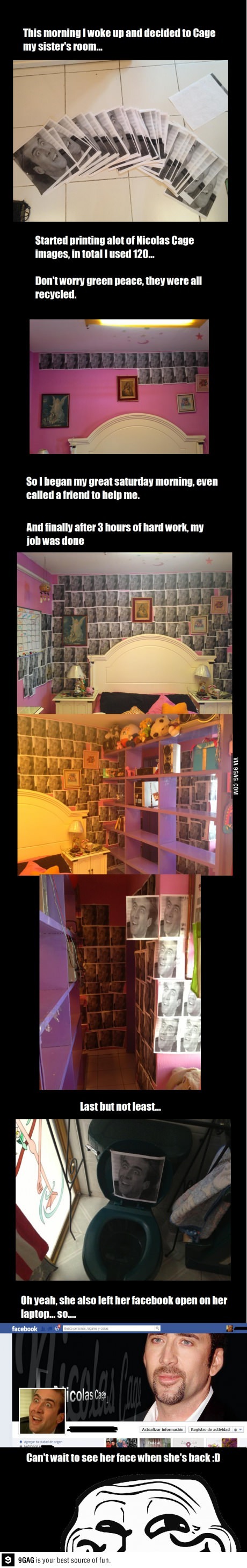 Nicolas Cage prank.. - Meme by Lueschen :) Memedroid