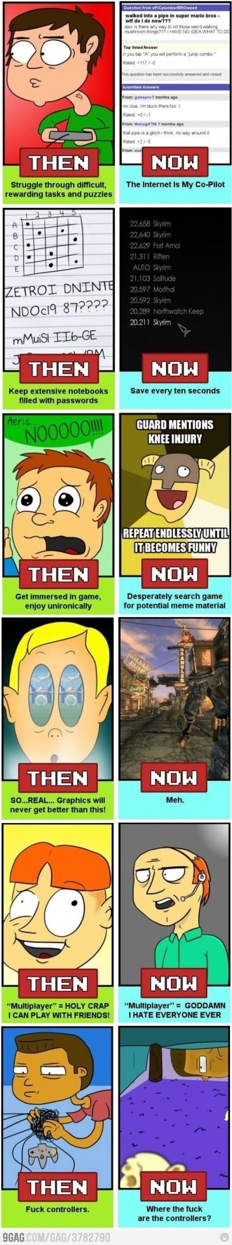 Then and Now: Video Games - Meme by MadR4t :) Memedroid