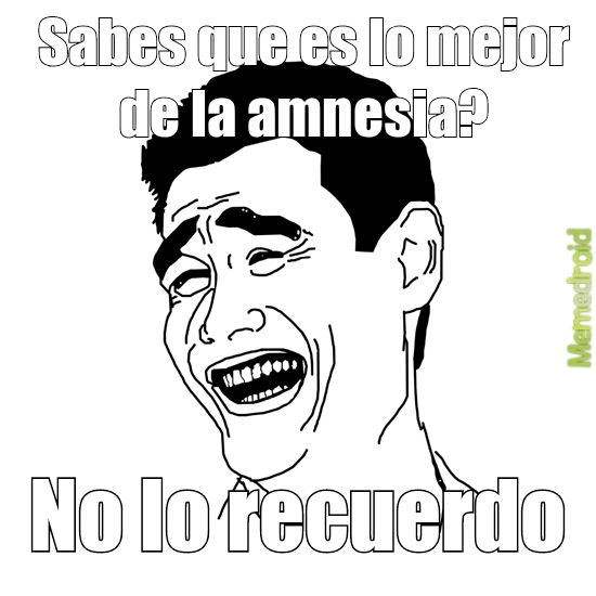 amnesia - Meme subido por Fan :) Memedroid