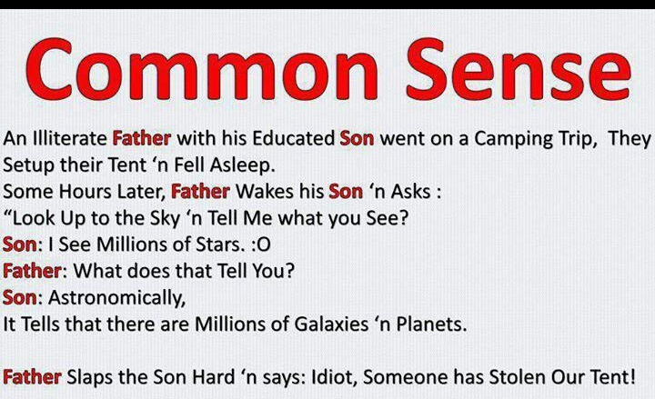 common sense - Meme by DAVESLAYER :) Memedroid
