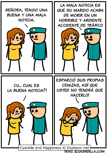 Su esposo ha muerto - Meme subido por sgt-peppers :) Memedroid