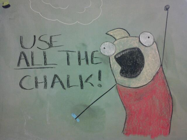 All the chalk - Meme by johncoffee1994 :) Memedroid
