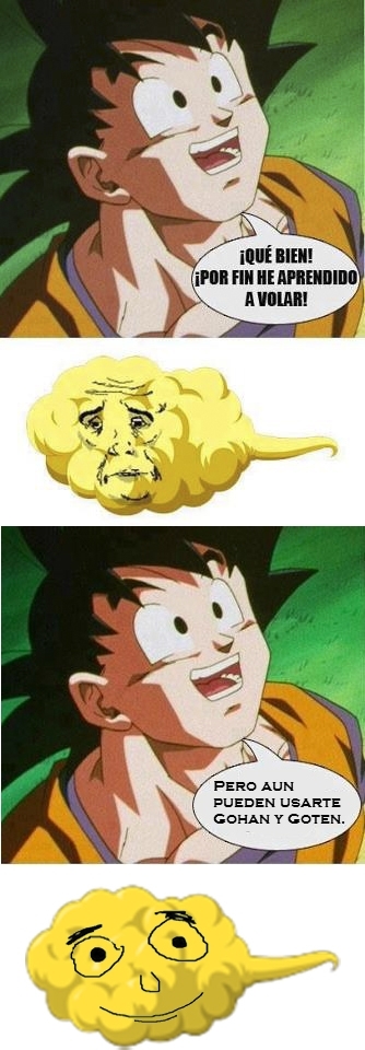 aun pueden usarte gohan y goten... - Meme subido por fannii :) Memedroid