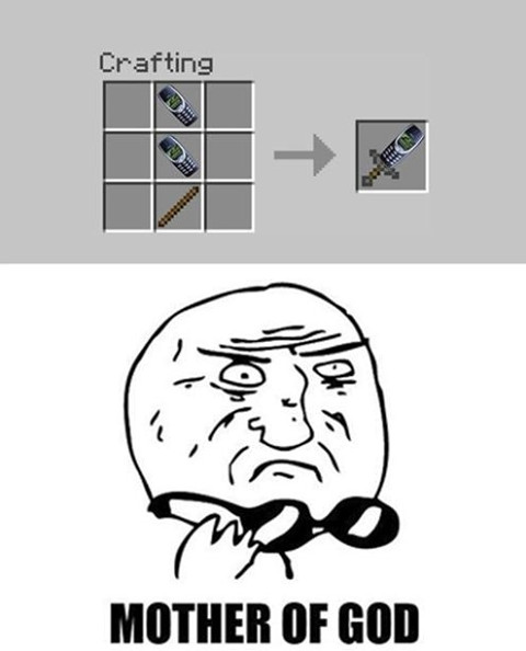 espada de nokia no minecraft - Meme subido por pikachu200 :) Memedroid