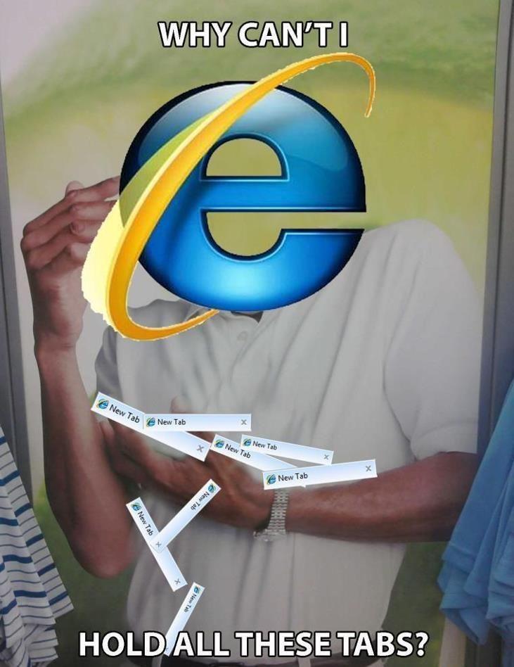 IE has encountered an unexpected problem - Meme by Am1270 :) Memedroid