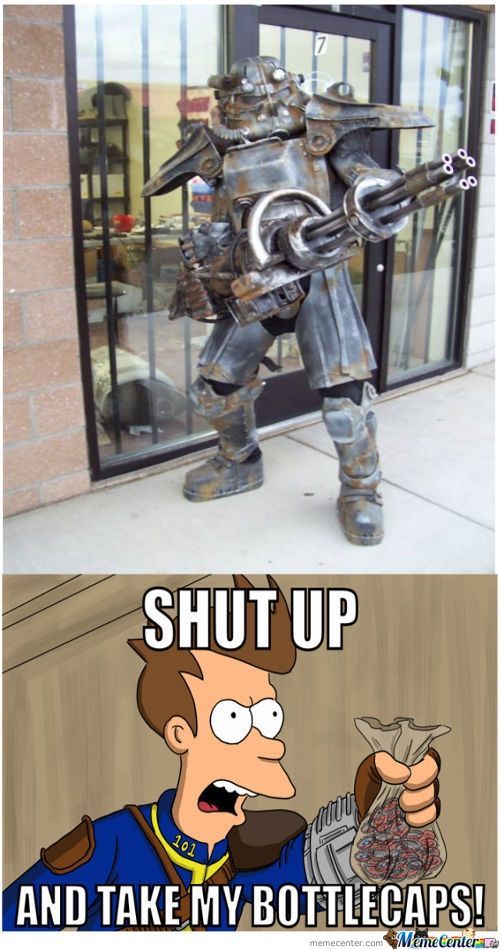 1st and 2nd comment gets a NCR armor - Meme by Gemelos :) Memedroid