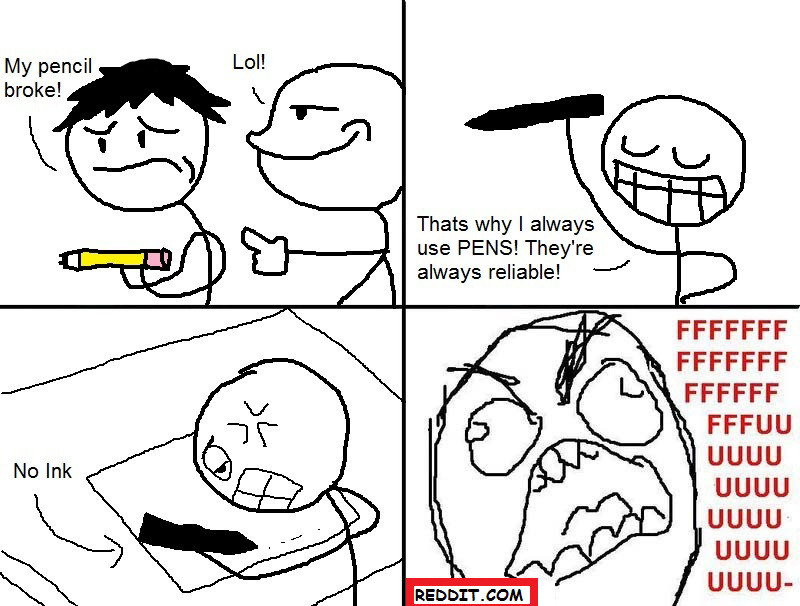 Pen rage - Meme subido por asjadsakki :) Memedroid
