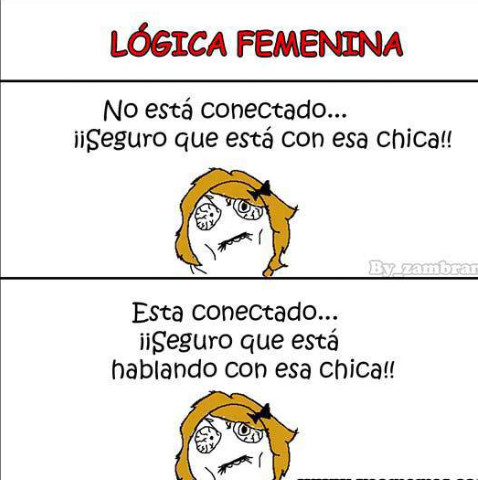 lógica femenina - Meme subido por osotavira14 :) Memedroid