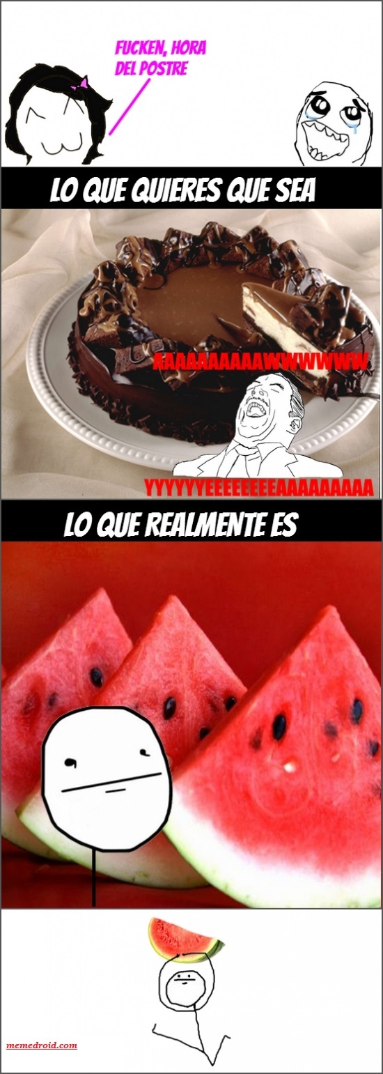 Postre, peor es nada, ¿no? - Meme subido por deadlink619 :) Memedroid