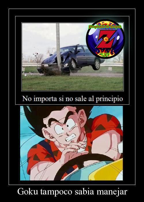 goku no sabe manejar? - Meme subido por carlosgutierrezoizum :) Memedroid