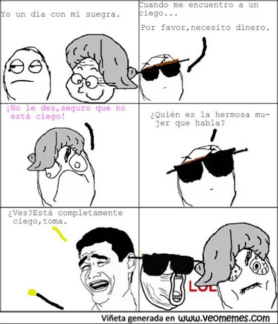 Esta completamente ciego - Meme subido por Meemeadict :) Memedroid