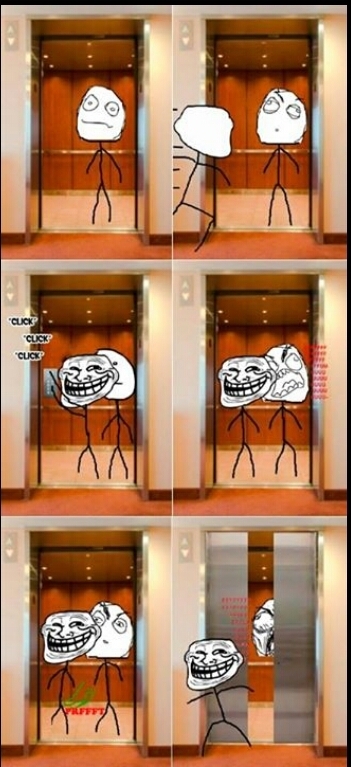 Trolland no elevador - Meme by matheusfrauches :) Memedroid
