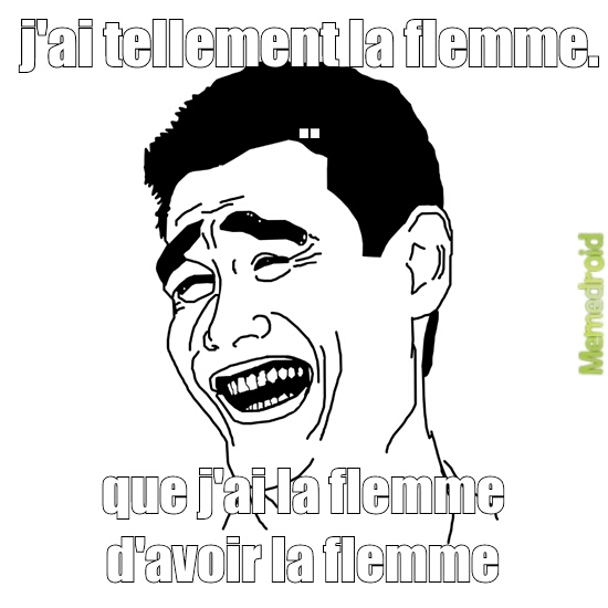 la flemme - Meme by bellem37 :) Memedroid