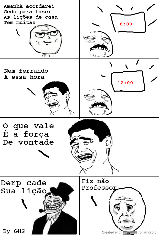 sei acordar cedo - Meme by GHS :) Memedroid