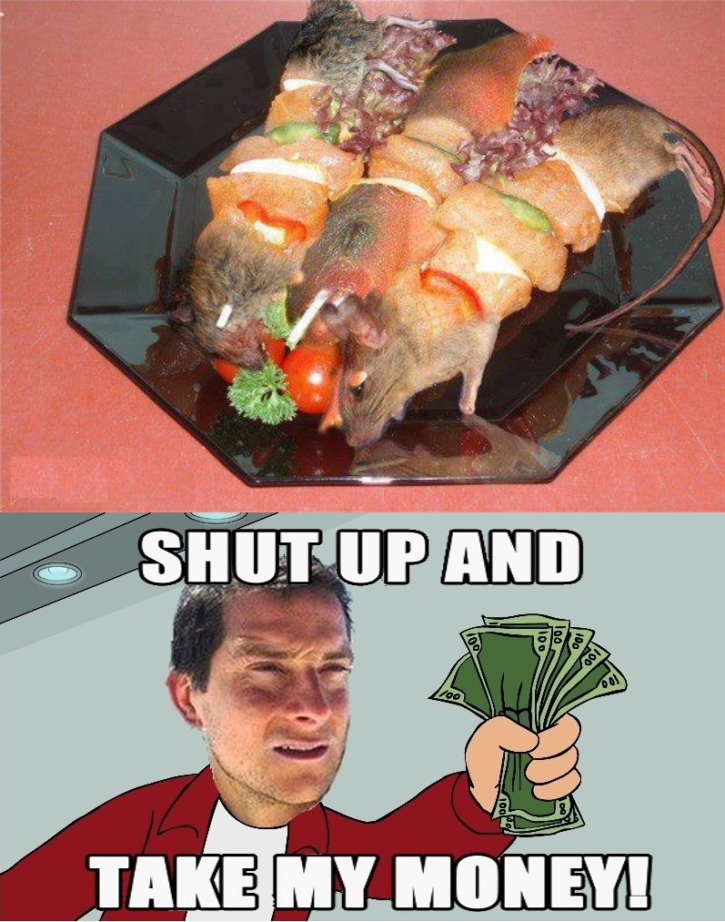 Rica brocheta de rata - Meme subido por Fuckencio87 :) Memedroid