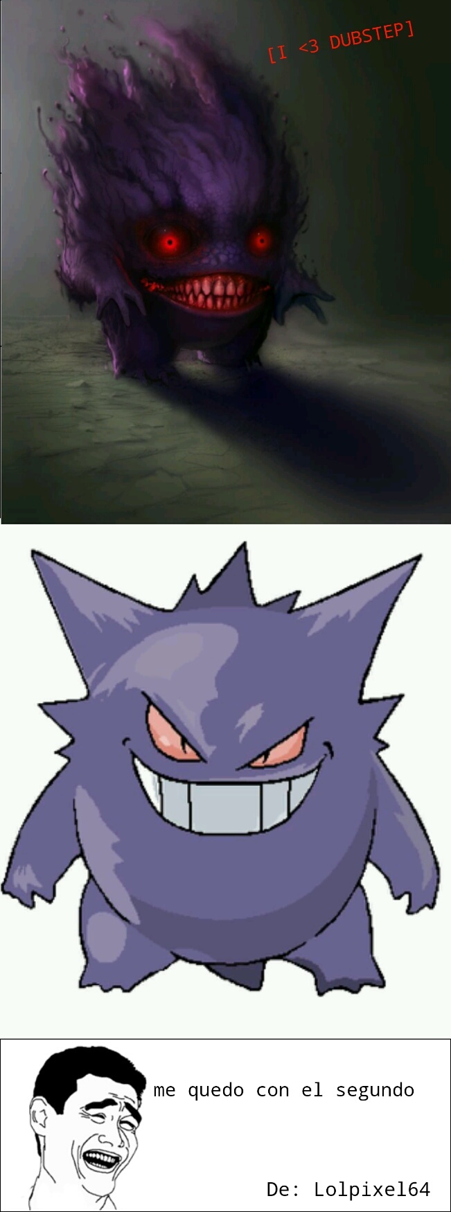 gengar realista? no gracias yo me quedo con el original :yaoming ...