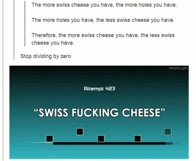 Swiss fucking cheese - Meme by shzball :) Memedroid