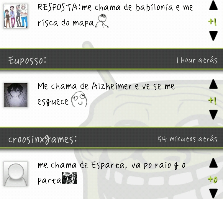 As respostas - Meme by Mac. :) Memedroid