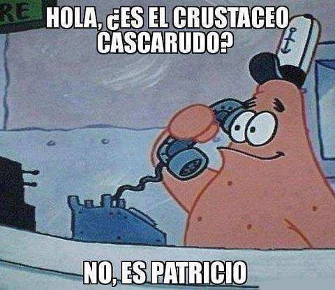 es patricio! - Meme subido por Trollencia059 :) Memedroid