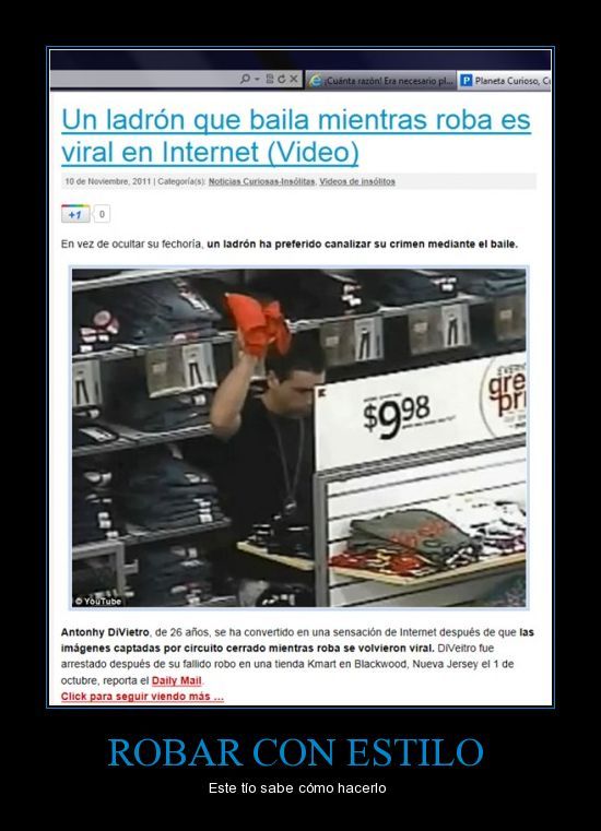 ladrón descarado... - Meme subido por jafo0583 :) Memedroid