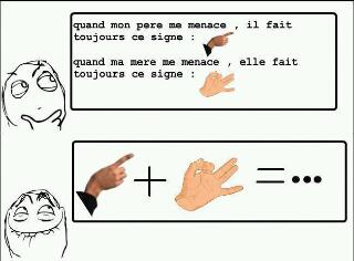 signe de menace - Meme subido por memilixe :) Memedroid