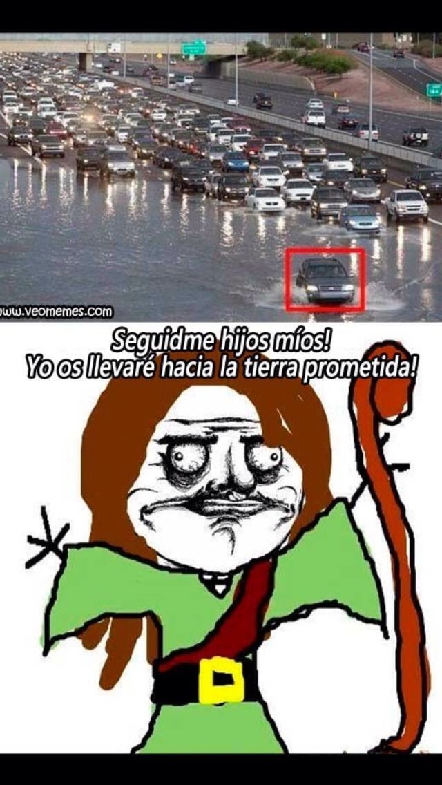 Atravesando la inundación. - Meme subido por Grey-fy :) Memedroid